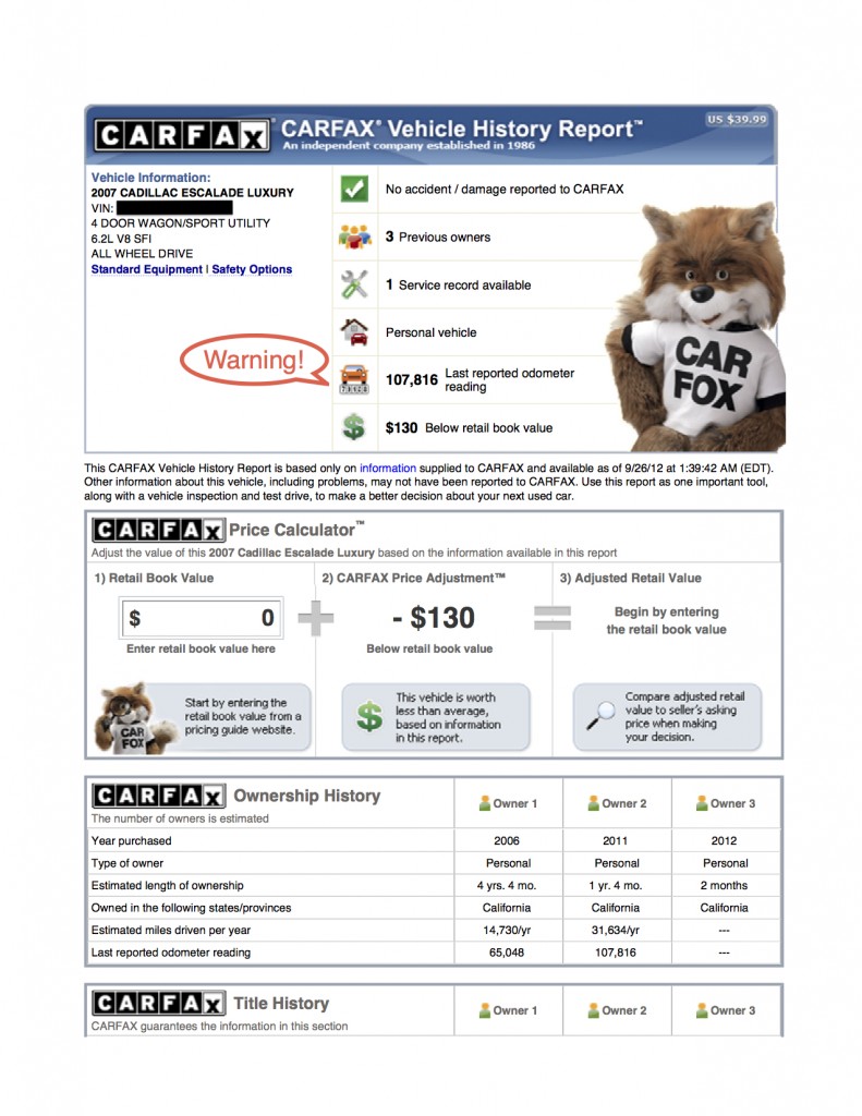 Carfax report_Ebay | CARFAX取得代行サービス